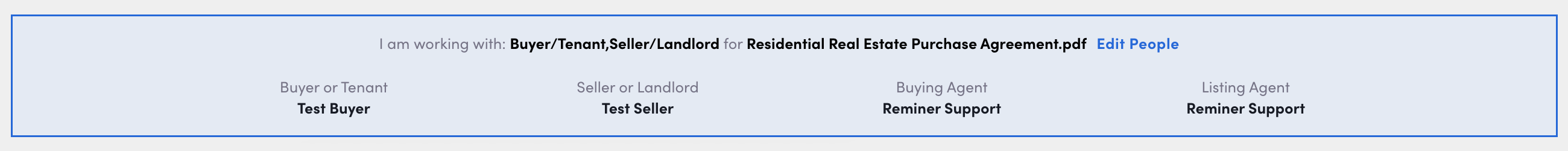 Getting Started VI: People Panel – Remine Support Center