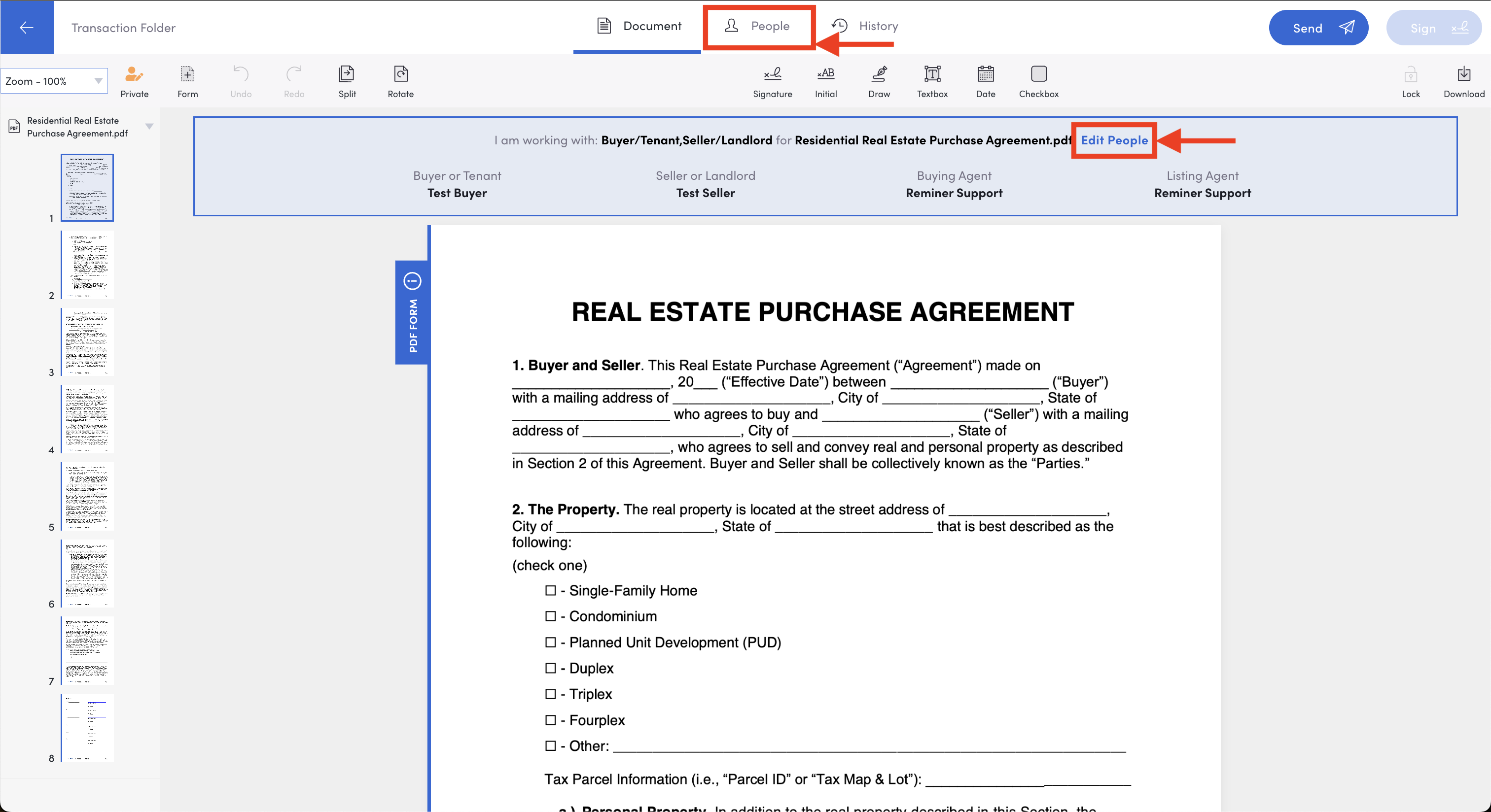 Getting Started VI: People Panel – Remine Support Center