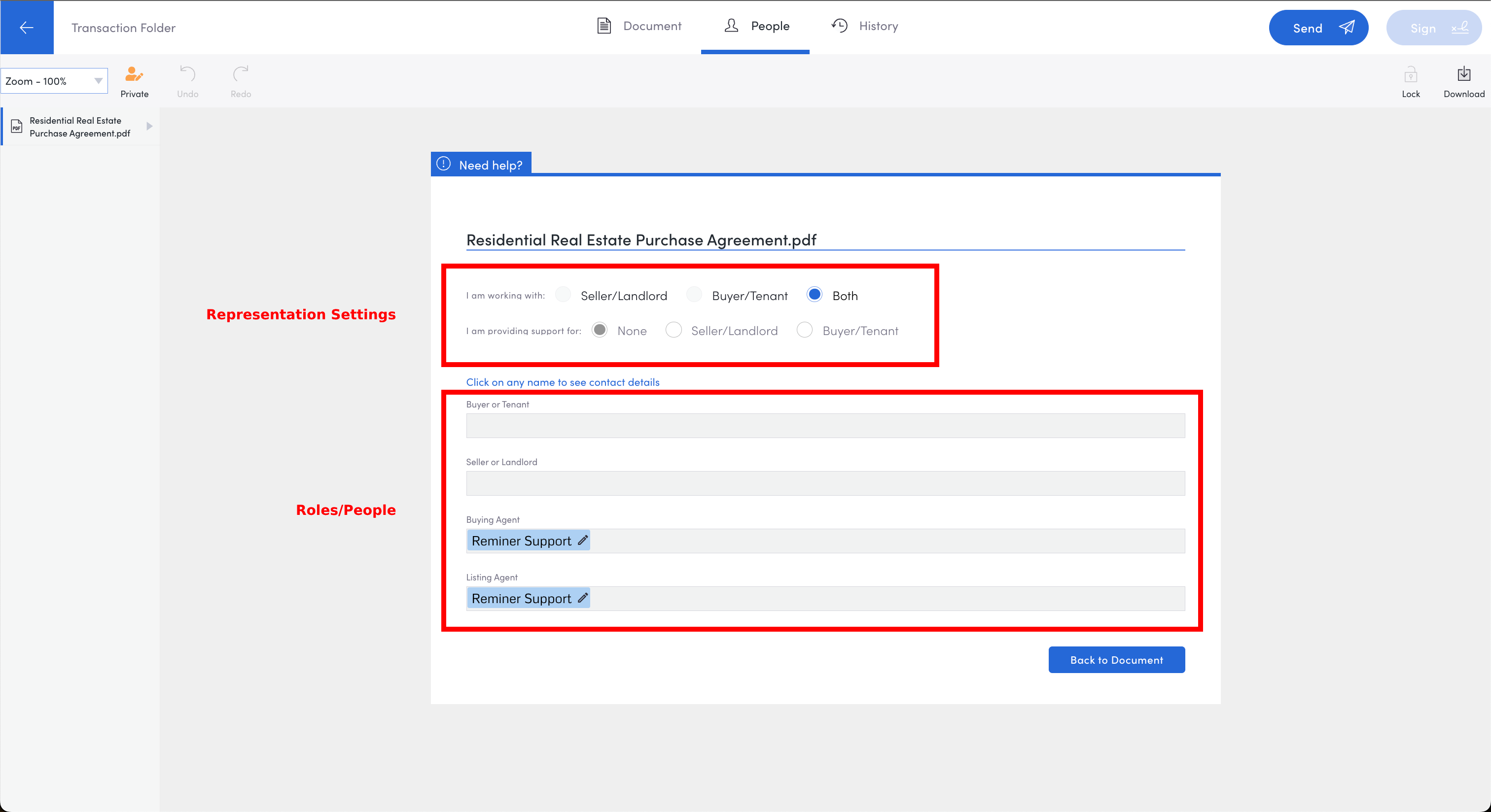 Getting Started VI: People Panel – Remine Support Center